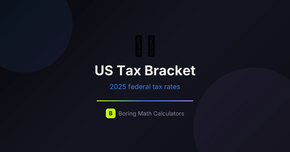 US Tax Bracket Calculator (2022, 2023, 2024, 2025, 2026): Federal ...